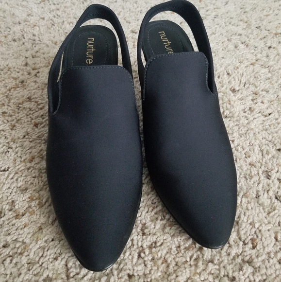 Nurture by Lamaze | Shoes | Nurture Pamla Stretch Black Slingback Heel ...